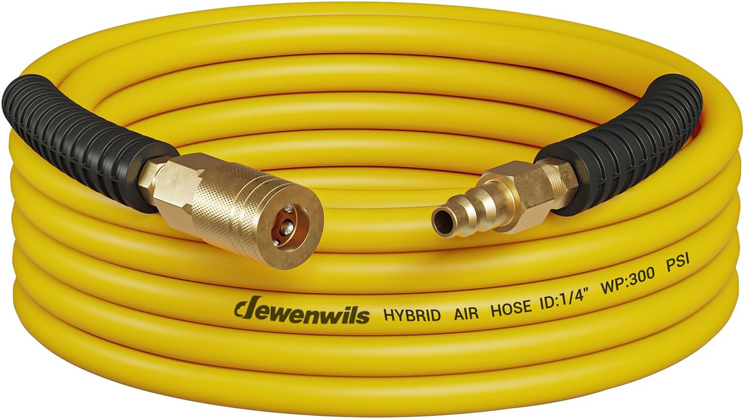 DEWENWILS Hybrid Air Hose 1/4 Inch by 25FT 300 PSI, Heavy Duty Air ...