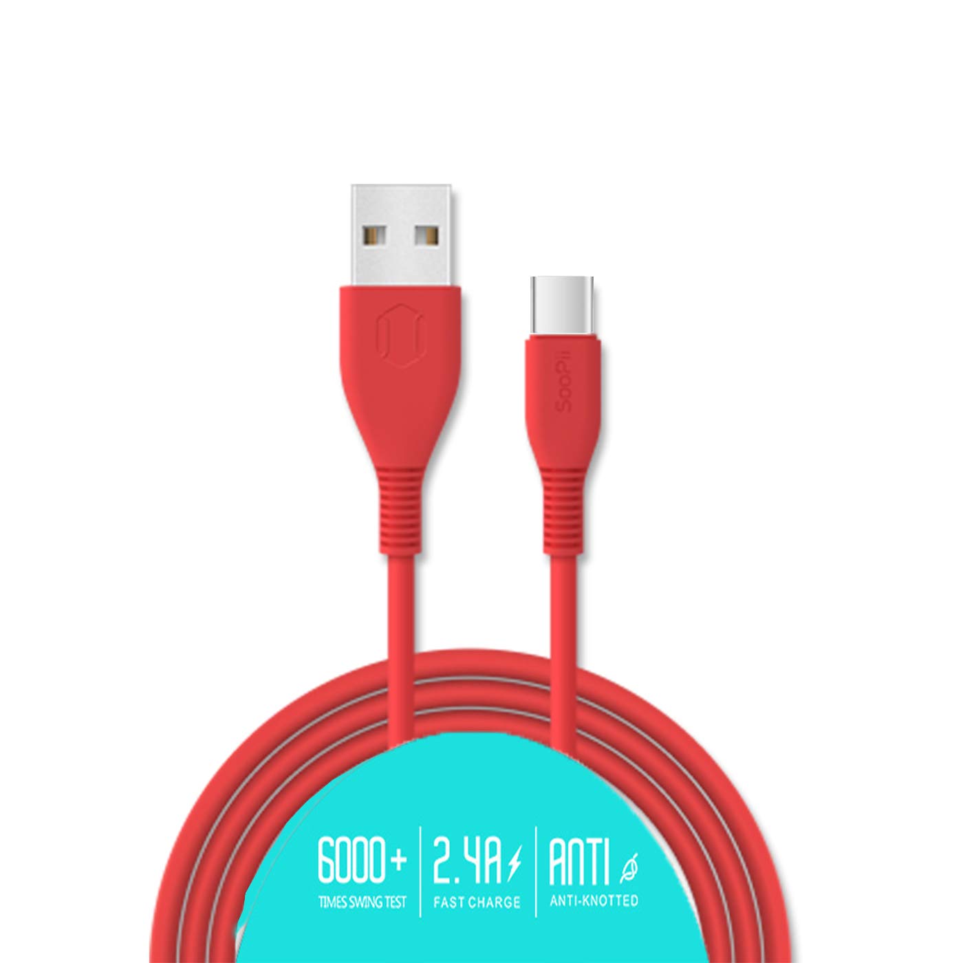 SOOPII Reversible USB C type fast charging data cable and charger - 1.2 ...