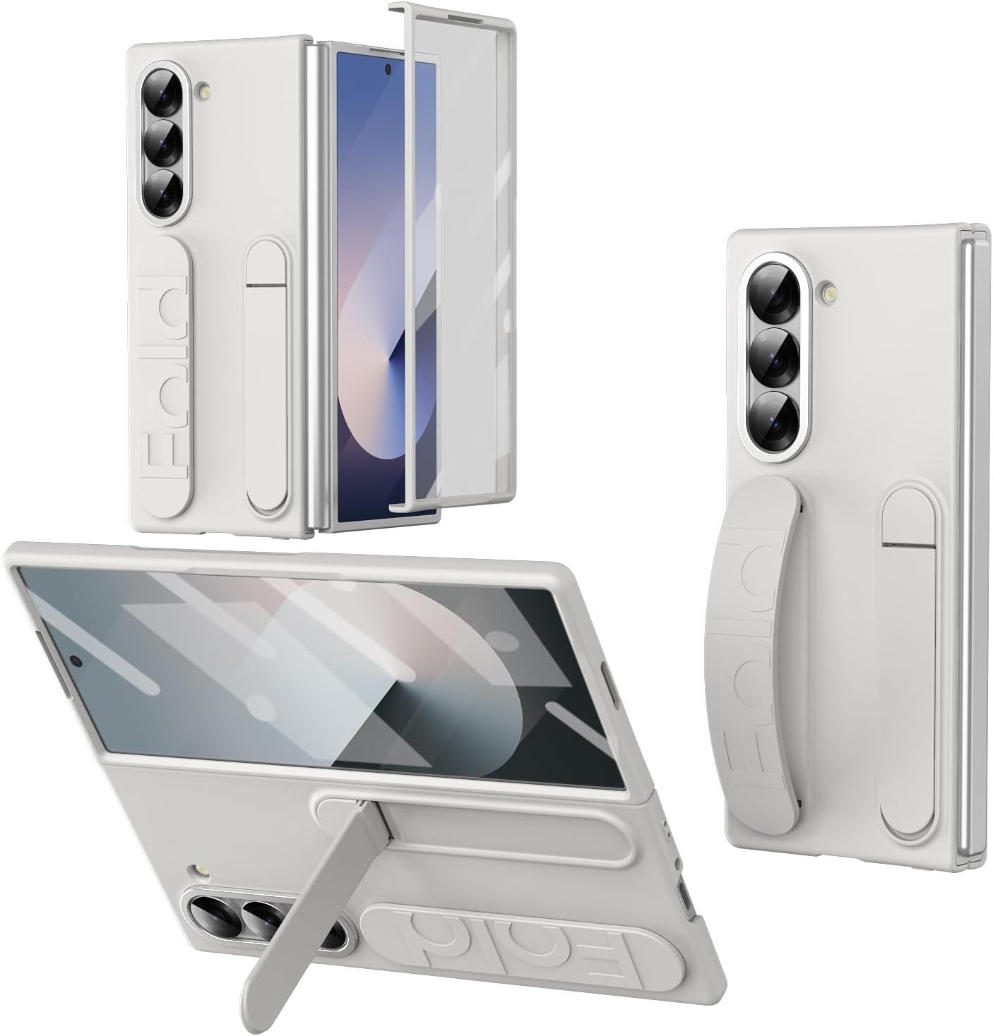 Amazon.com: XIMAND for Samsung Galaxy Z Fold 6 Protect Case with ...