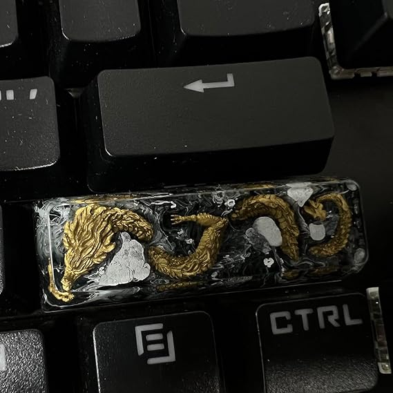 Amazon.com: LINWIN Custom Keycap Resin Keycap Dragon Keycap Shift ...