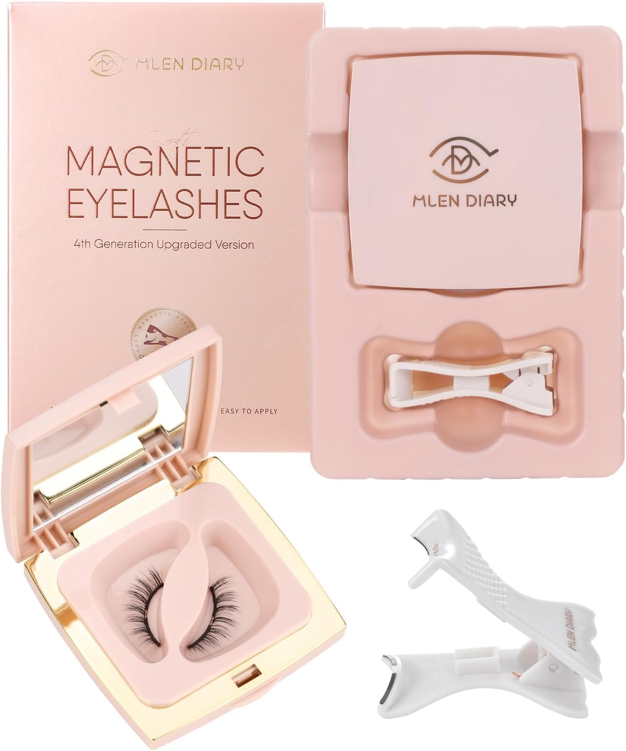 Amazon.com: MLEN DIARY Individual Lashes 296 Clusters Lashes 4 Types ...