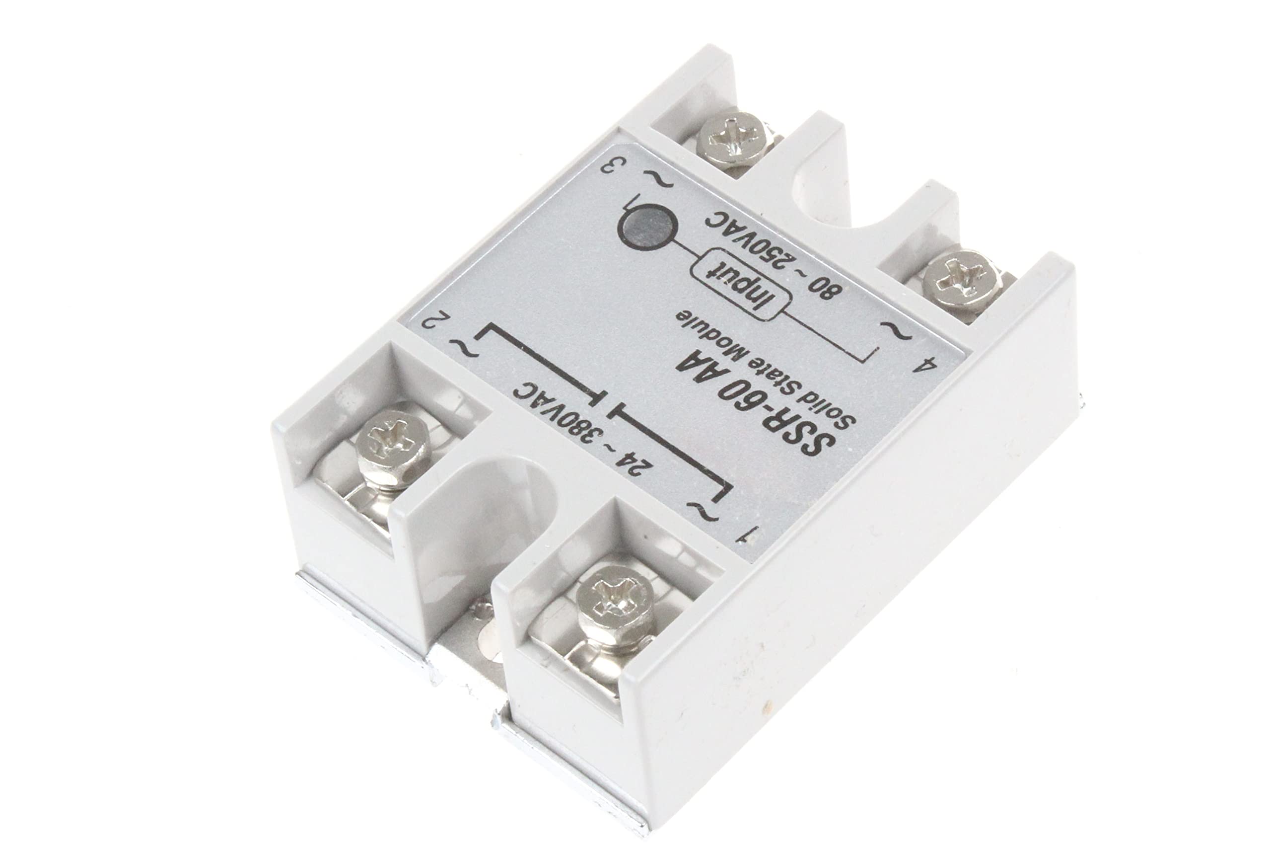 Snapklik.com : 60A Single Phase Contactless Mute Solid State Relay AC ...