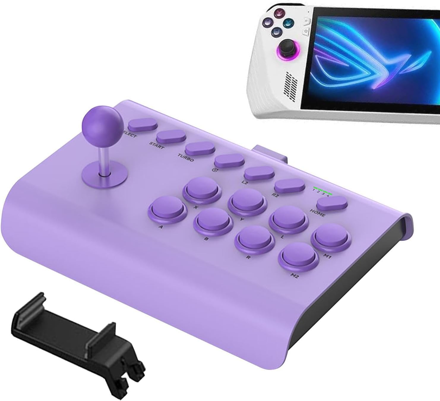 Mini Arcade Fight Stick | Arcade Joystick Game Controller with Turbo ...