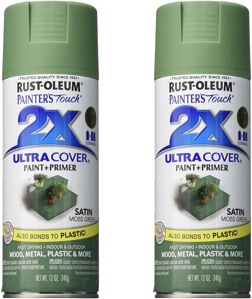 Rust-Oleum 249071 Painter's Touch 2X Ultra Cover Spray Paint, 12 oz ...