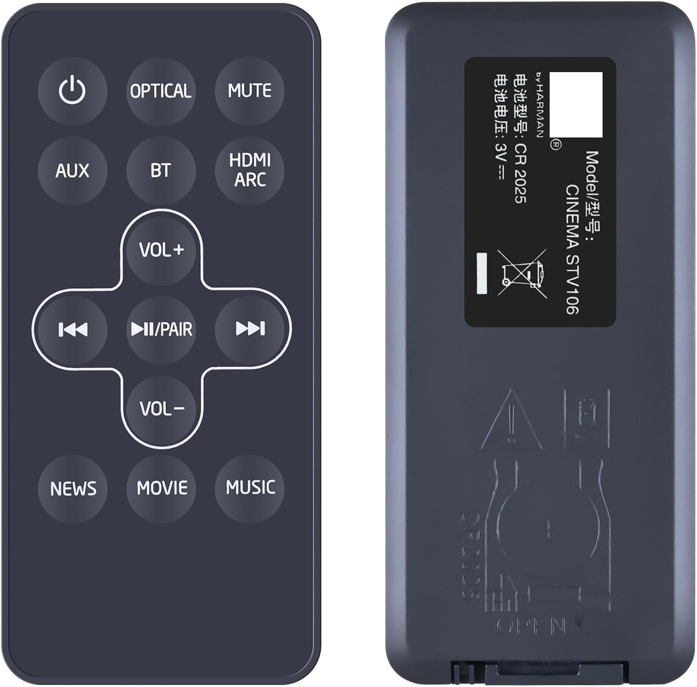 Amazon.com: New Replacement Soundbar Remote Control Compatible for TCL ...