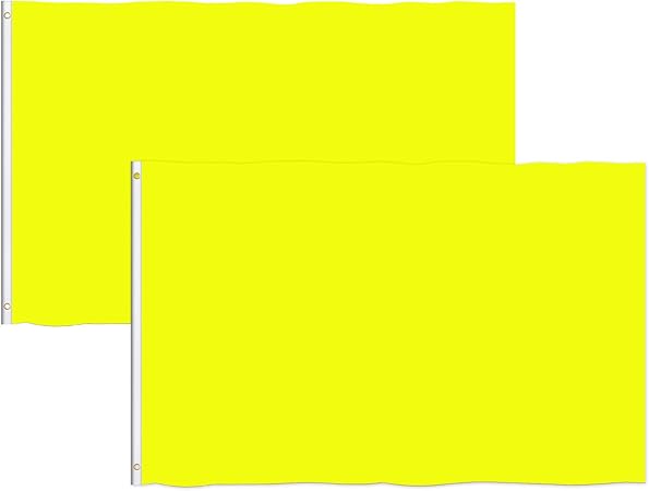 Amazon.com : Consummate Solid Yellow Flag 3x5 Foot Plain Yellow Flags ...
