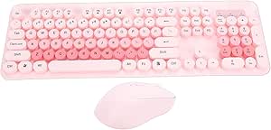 Tosuny Wireless Keyboard and Mouse Combo, 104 Keys Retro Typewriter ...