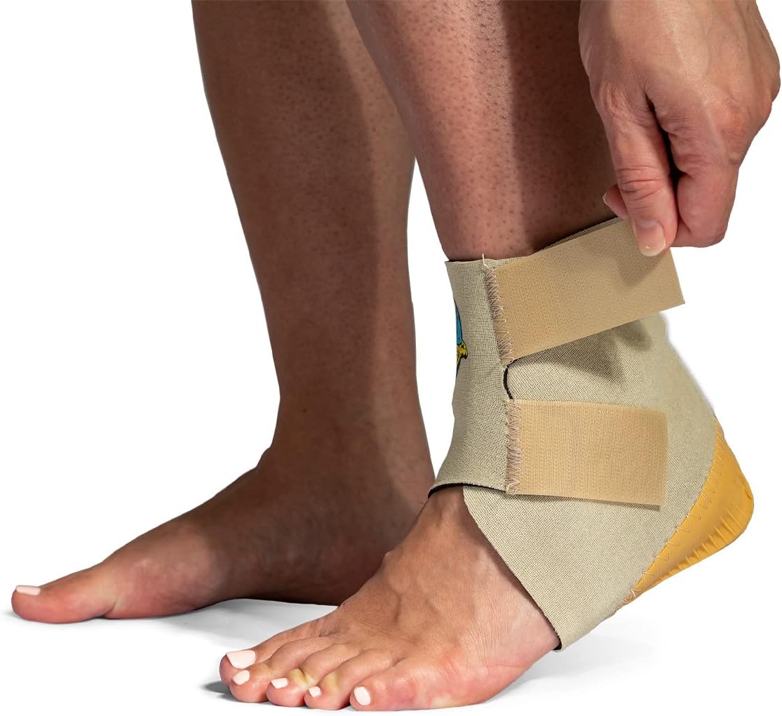 Amazon.com: Tuli’s Cheetah Heel Cup with Compression Sleeve, Barefoot ...