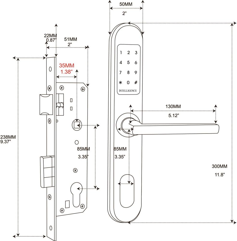 HAIFUAN Smart Digital Door Lock (HFA5300-35) User Manual