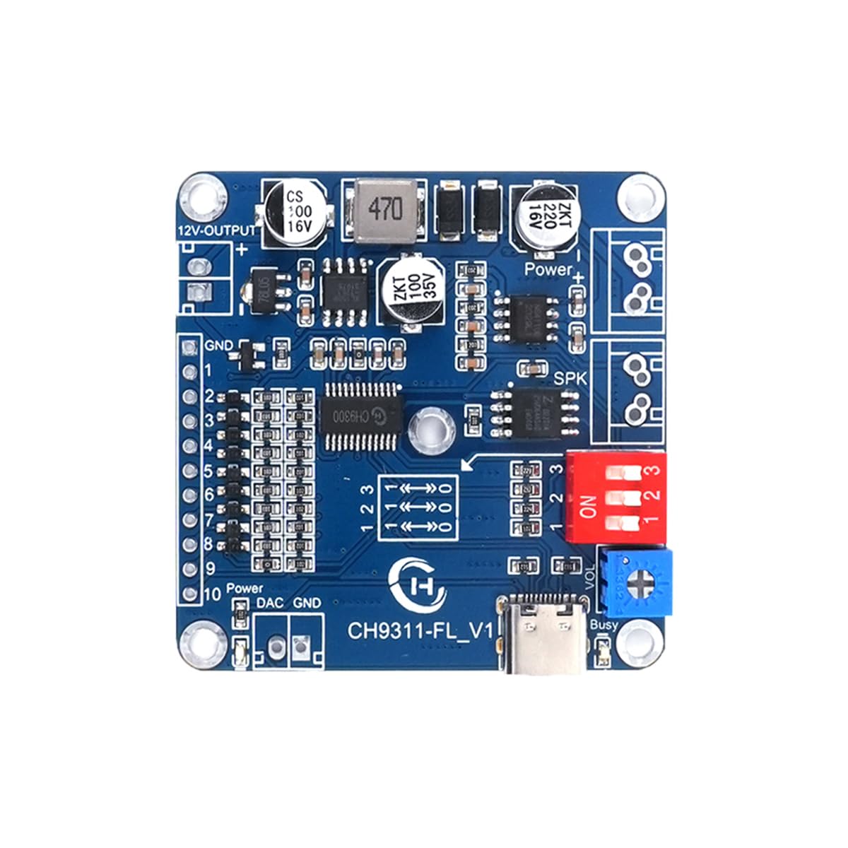 Amazon.com: 20W Sound Playback Board, 8MB Voice Module USB Downloadable ...