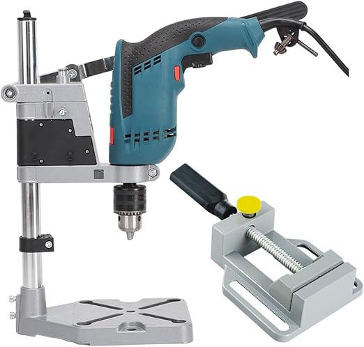 Drill Stand, Aluminum Alloy Adjustable Electric Drill Press Stand Set ...