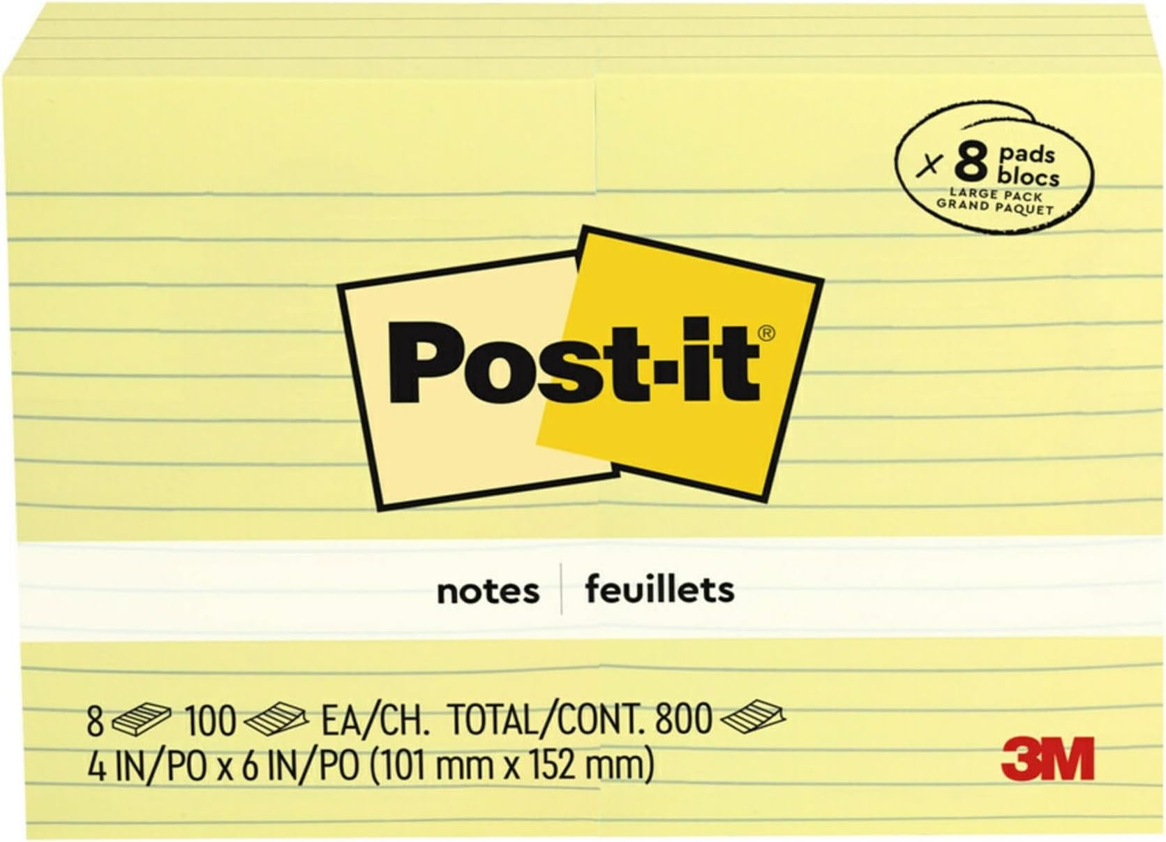Amazon.com : Post-it® Mini Super Sticky Notes, 1 7/8 in x 1 7/8 in ...