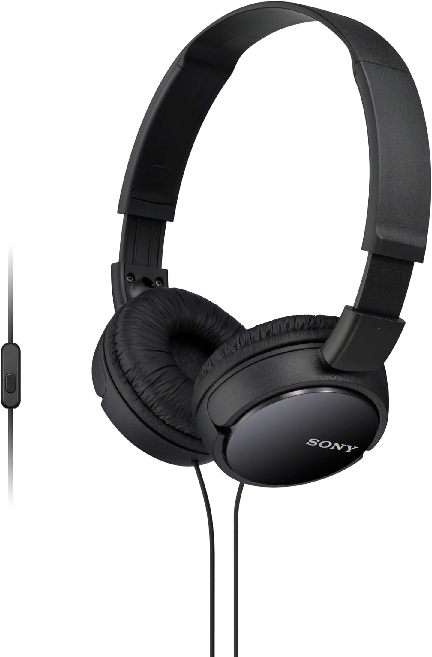 Amazon.com: Sony ZX Series Wired On-Ear Headphones with Mic, Black MDR ...