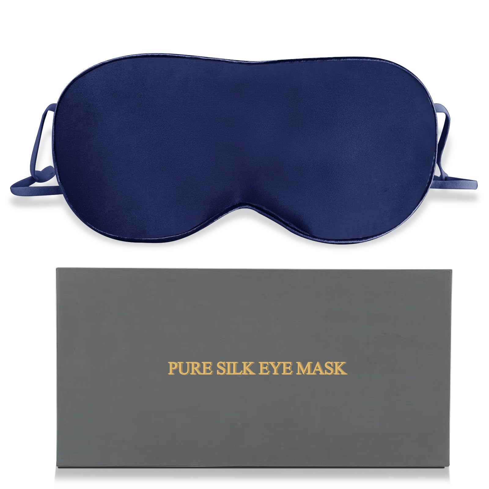 Amazon.com: AFFLAT 100% Pure Mulberry Silk Eye Mask for Side Sleeper ...