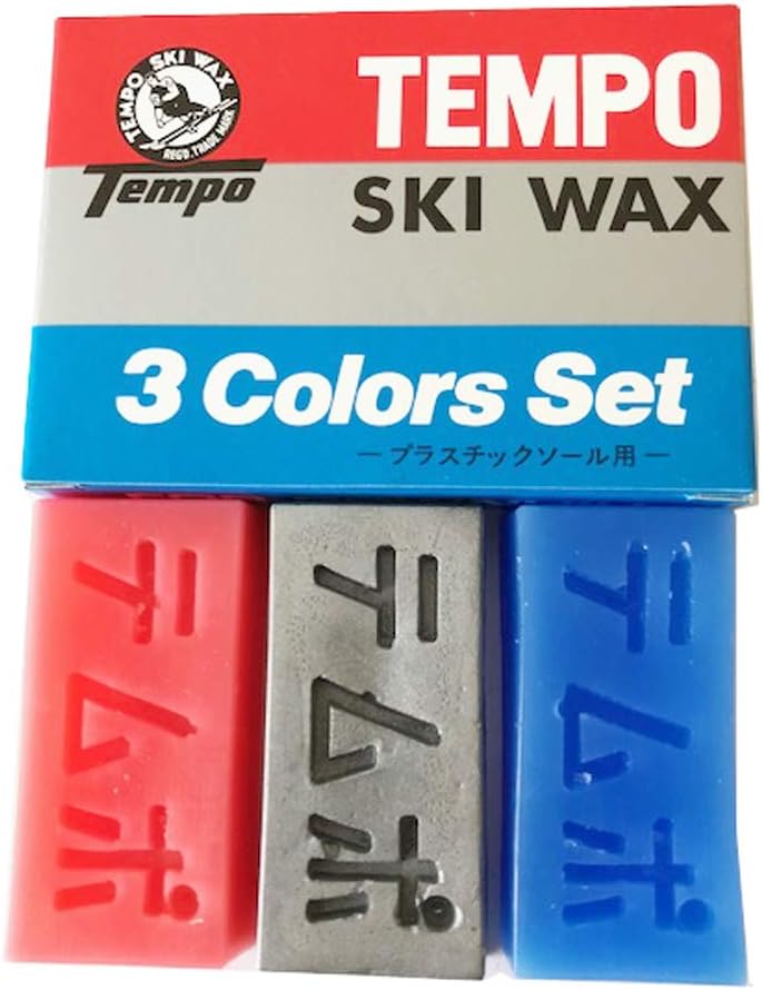 Amazon.com : Tempo 0317 Paraffin, 3 Color Set, Blue, Red, Silver, Ski ...