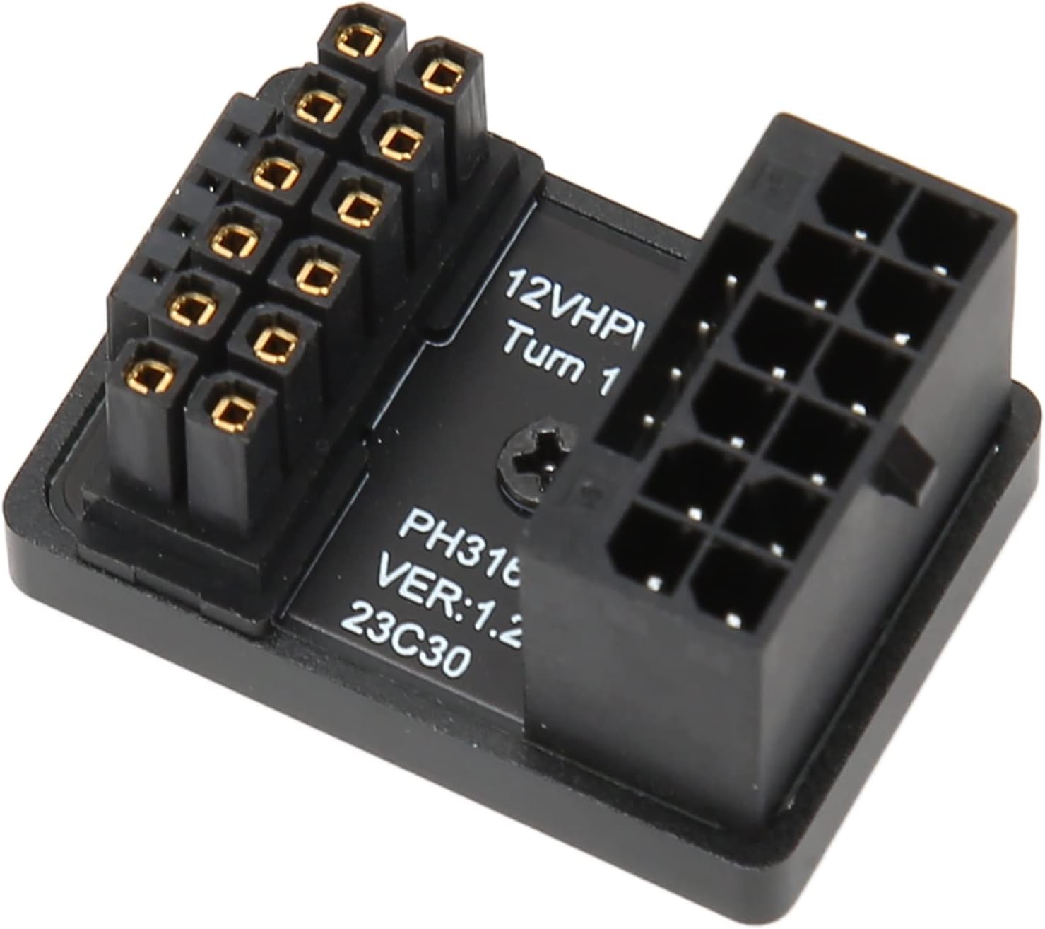 GPU PCIe5.0 16 Pin Connector, ATX3.0 180 Degree Angle GPU Power Adapter ...