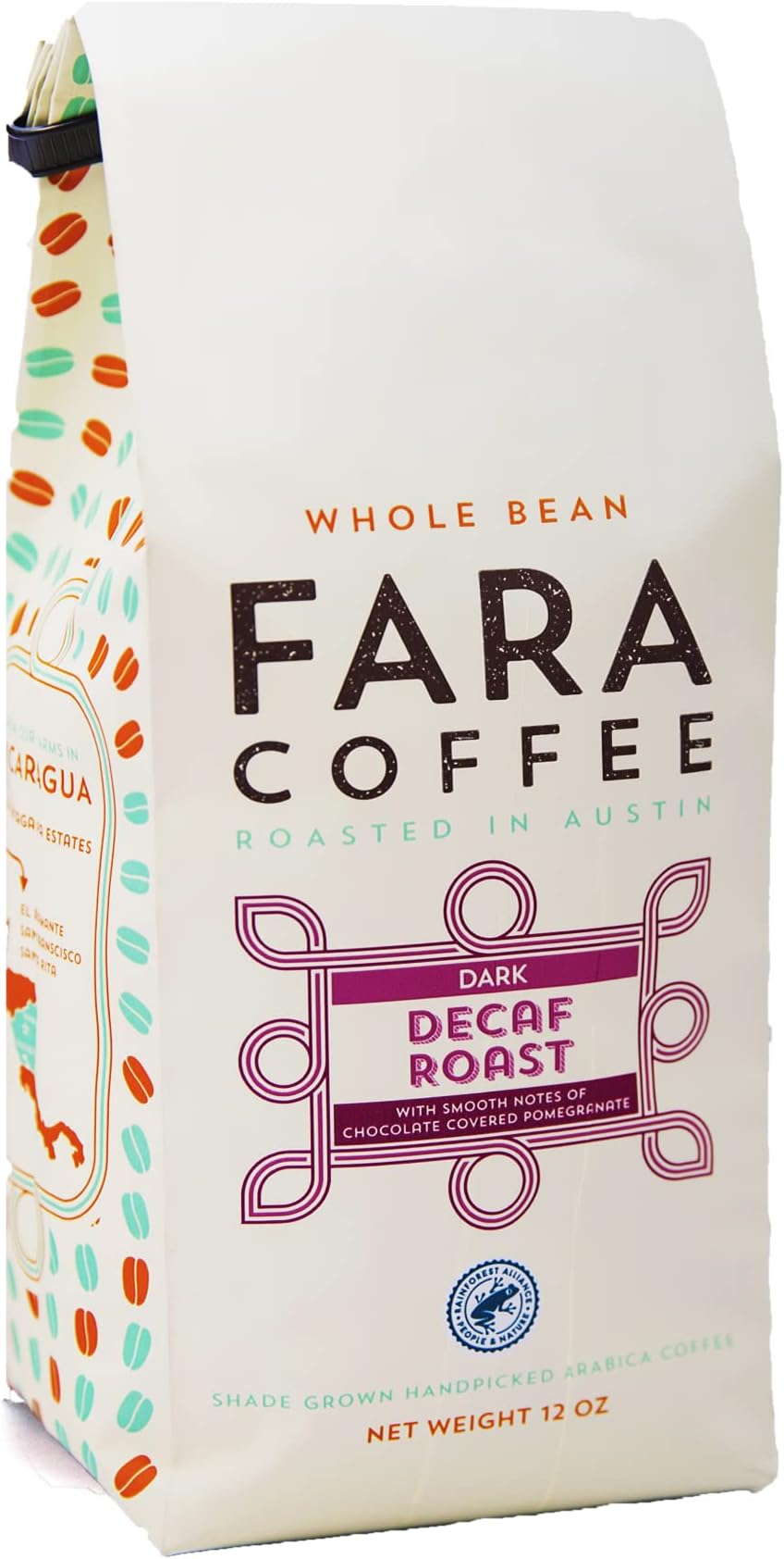Amazon.com : Amazon Fresh Decaf Colombia Whole Bean Coffee, Medium ...