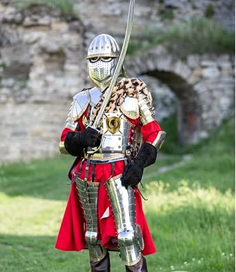 Amazon.com: Polish Hussar Armor Steel and Brass Medieval Knight Suit of ...