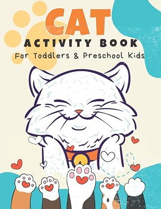 Cat Activity Book For Toddlers & Preschool Kids: A Big Cat Dot To Dot ...