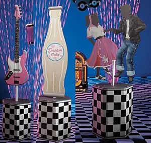 Amazon.com: Shindigz 50s Fifties 10' Guitar Pedestal Photo Booth Prop ...