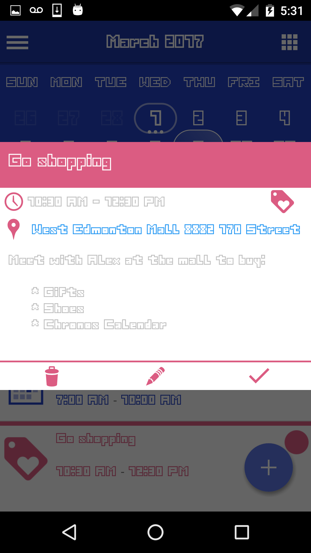 Chronos Calendar - App on Amazon Appstore