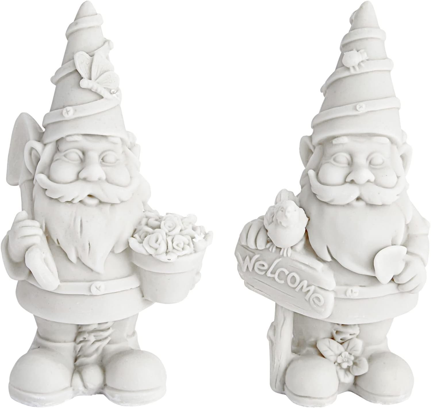 Amazon.com: Simgoing 6 Sets Ready to Paint Your Own Garden Gnome ...