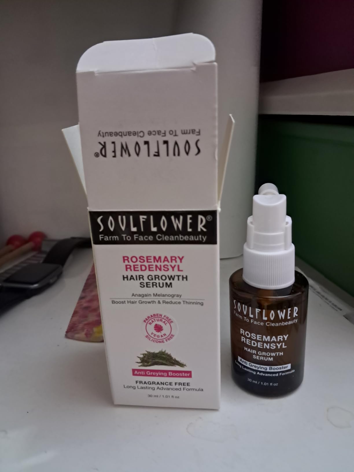 Buy Soulflower Rosemary Redensyl Hair Growth Serum | 3% Redensyl, 4% ...