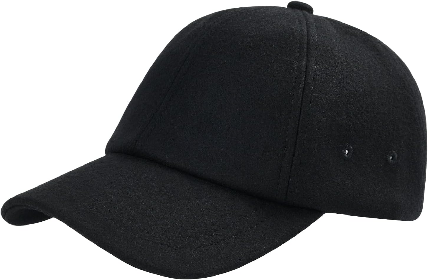 Amazon.com: BOTVELA Wool Baseball Cap for Men Adjustable Unstructured ...