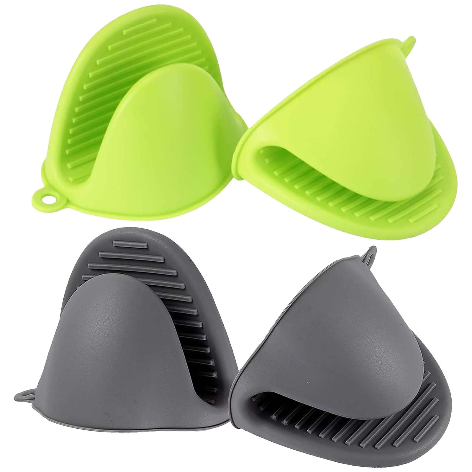 4PCS Silicone Oven Mitts,Silicone Heat Insulation Silicone Oven Mitts ...