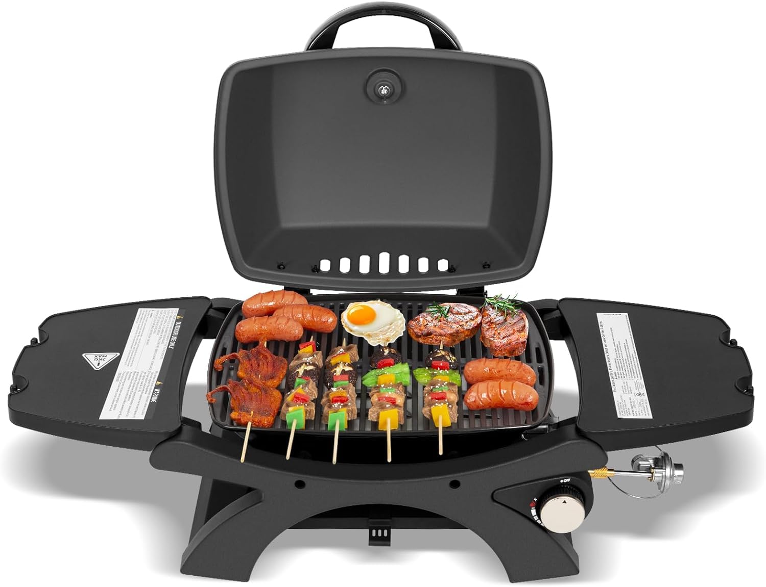 Amazon.com: Hykolity 12,000 BTU Portable Tabletop Propane Gas Grill ...