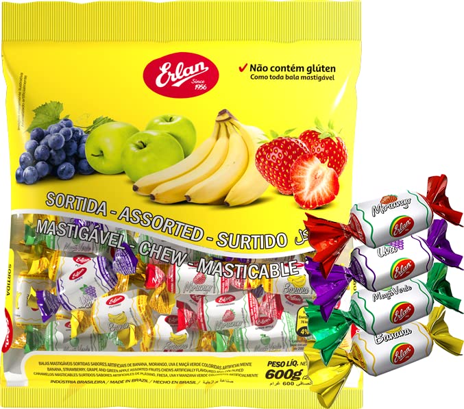 Amazon.com : Erlan Asorted chewable Candies 600g (21.16oz) : Grocery ...