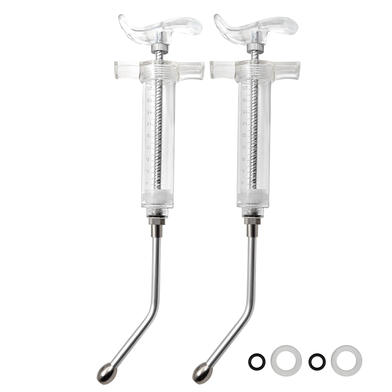 Amazon.com: 2 pcs Reusable Goats Syringe for Goat, 2 Drench Nozzle ...