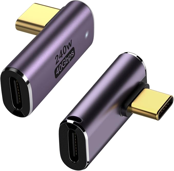 Amazon.com: AreMe 240W USB C 90 Degree Adapter (2 Pack), Right Angle ...