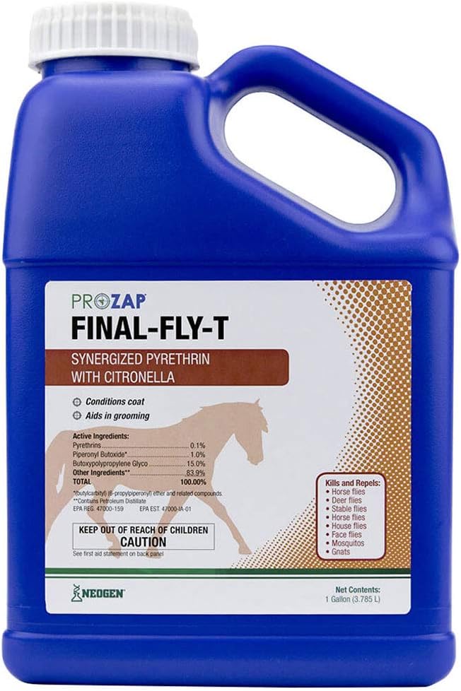 Amazon.com: Prozap Fly-Die Equine Spray 32 Ounces : Pet Supplies