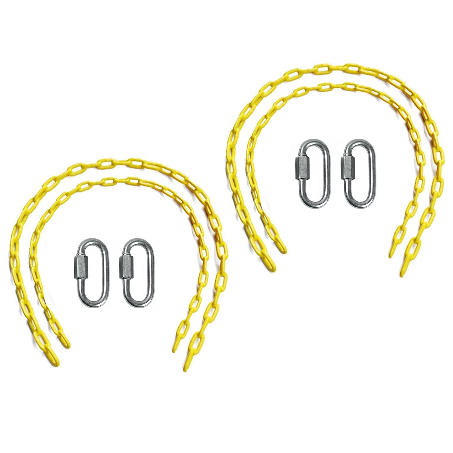 REZNOR 60 inch Swing Chains Set Fully Plastic Coated with 4 Quick Links ...
