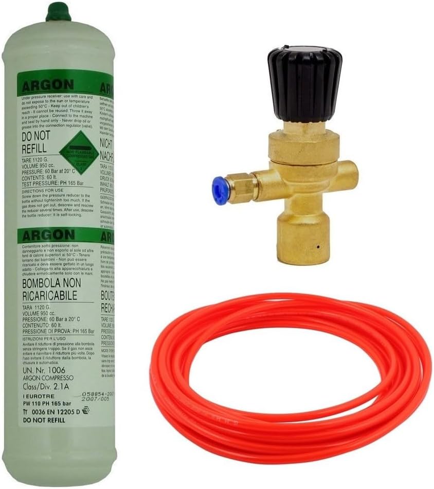 Argon CO2 Disposable Gas Mix Bottle KIT MIG TIG Welding w/Mini ...