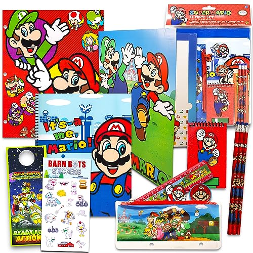 Snapklik.com : Nintendo Super Mario School Supplies Value Pack Bundle ...