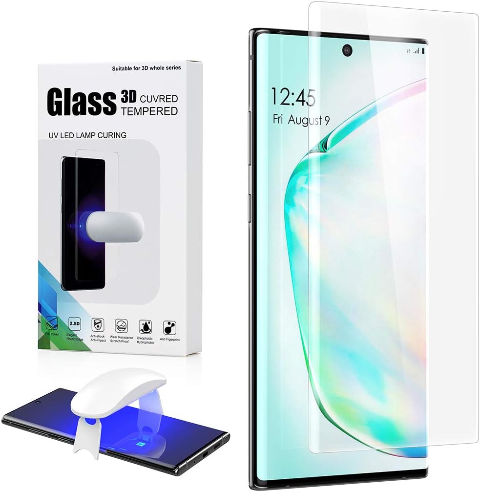 Foluu [1 Pack Galaxy Note 10 Plus Screen Protector, Full HD Curved Edge ...