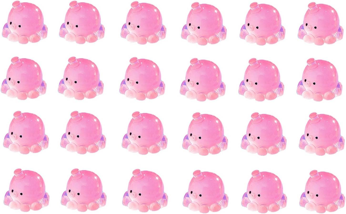 Amazon.com: JAHAJA Glow in The Dark Resin Octopus - 24 Pack, Cute Night ...
