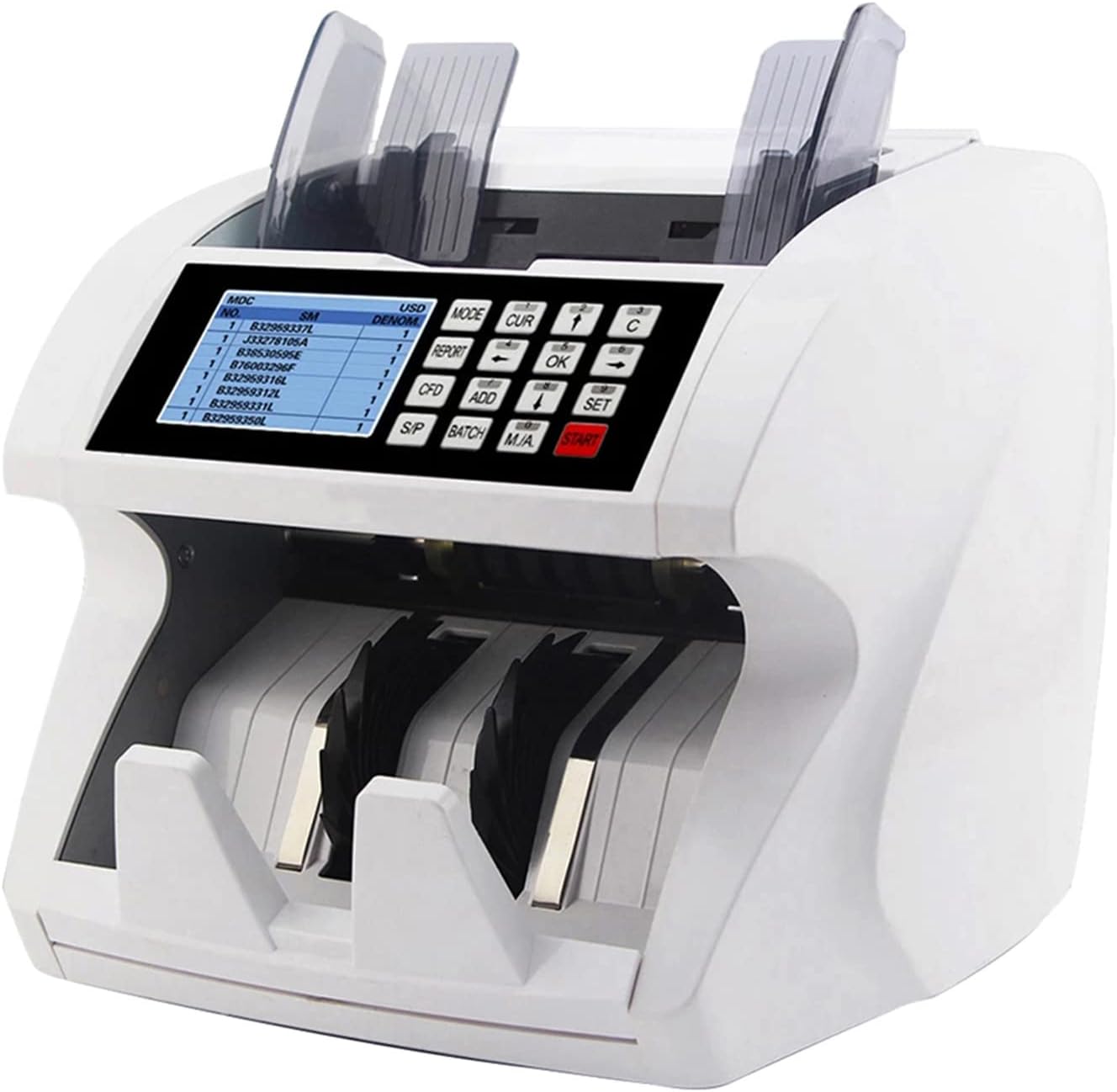 Bisofice Geldzählmaschine Multi-Currency Geldschein Geld Bill Automatische Zähler Zählmaschine ...