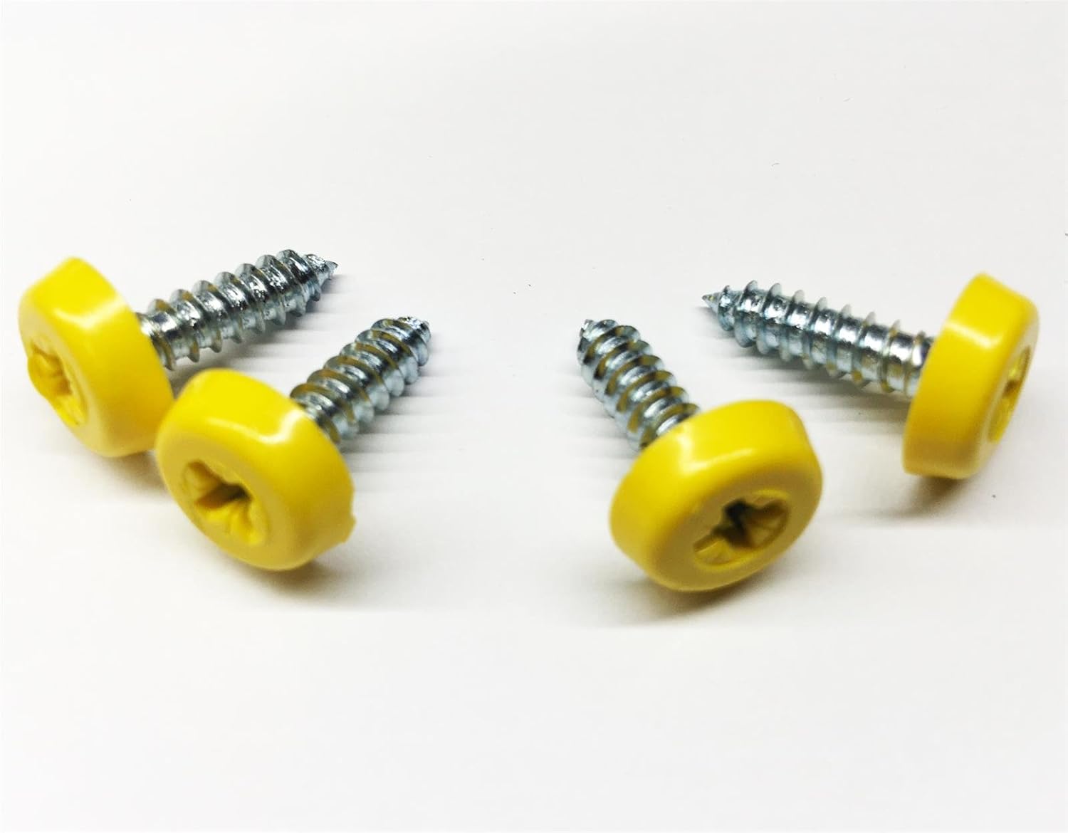 Replacement Number Plate Fitting Kit 4 Yellow Oversized Screws with ...