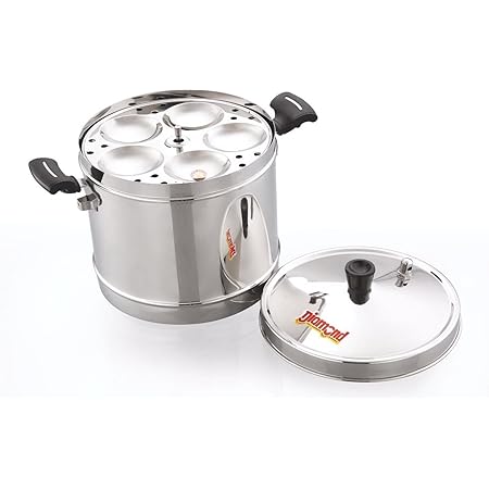 Diamond Pearl Idli Cooker / Steamer 20 Idlis ( 4 Plates ) (Heavy Gauge ...