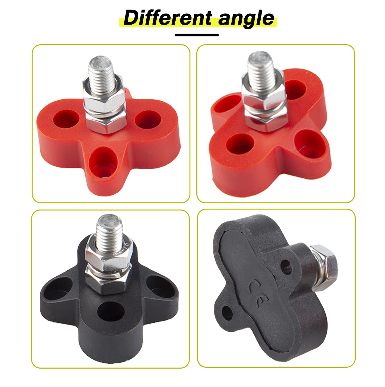 Snapklik.com : Terminal Block Bus Bar, 5/16" Single Stud Positive ...