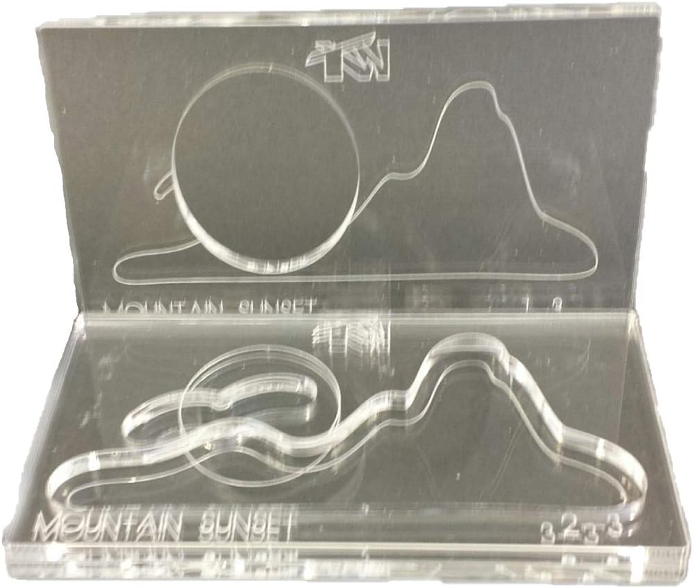 Amazon.com: Mountain Range Template, Clear Acrylic Template ...