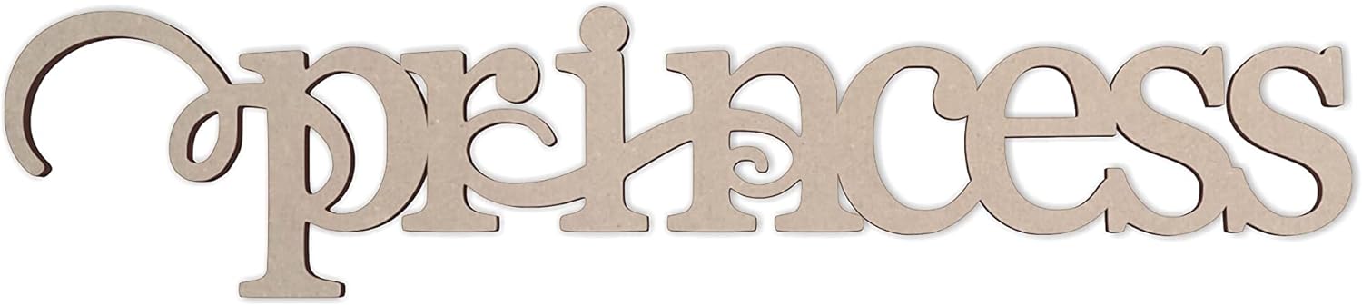 Amazon.com: Baby Shower Word Art Princess - Cutout, Home Decor ...