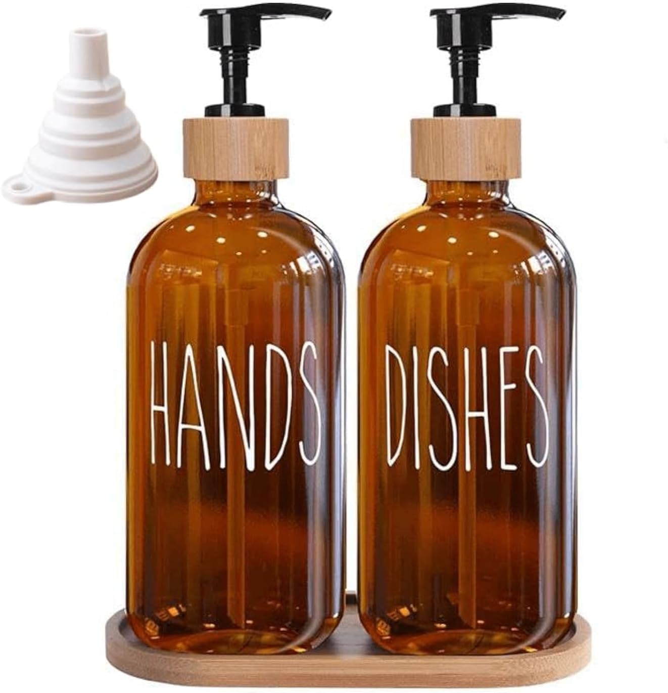 Amazon.com: Supercap 2 Pack Soap Dispenser Bathroom -Glass Bathroom ...