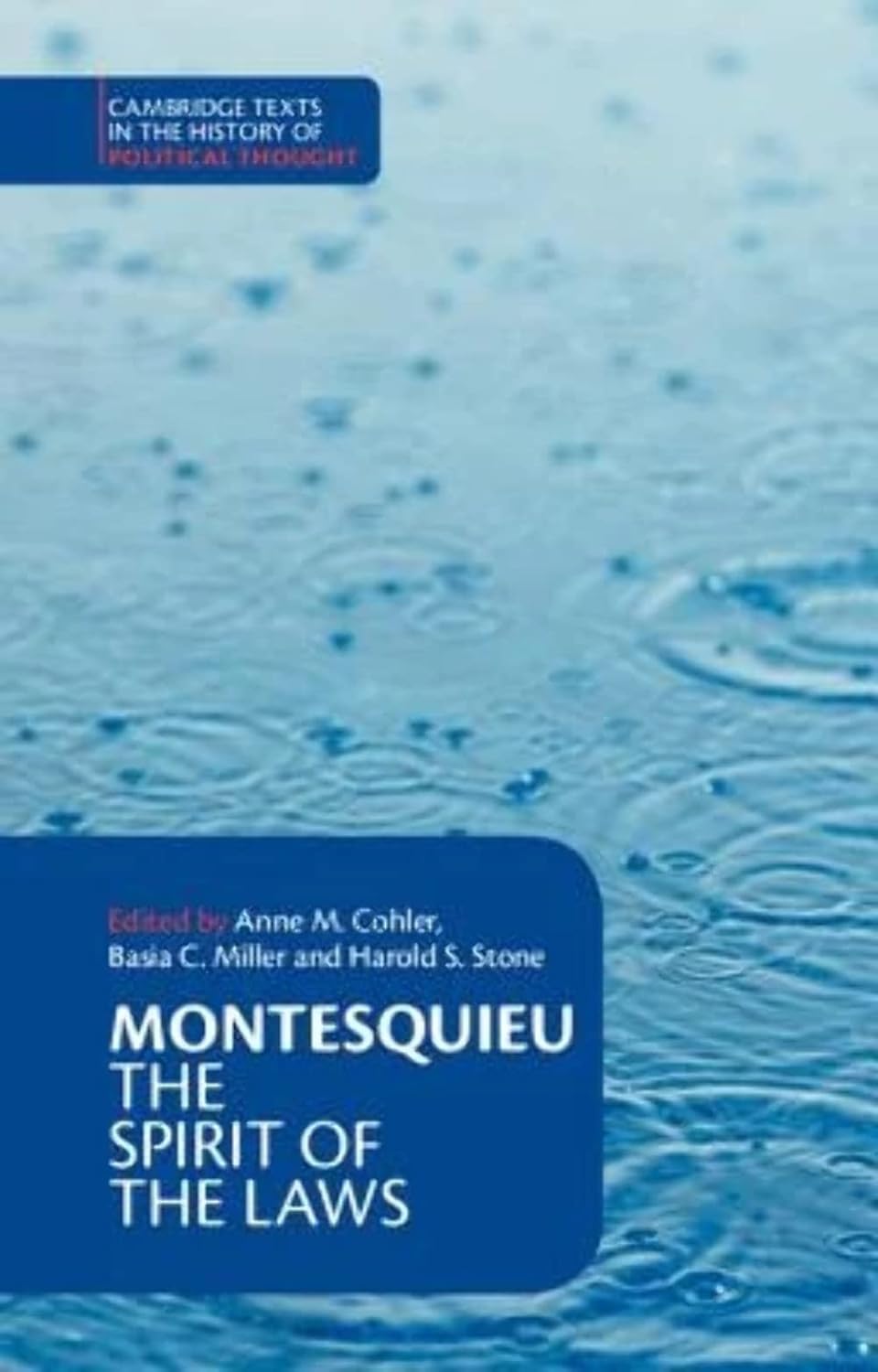 Montesquieu: The Spirit of the Laws (Cambridge Texts in the History of ...