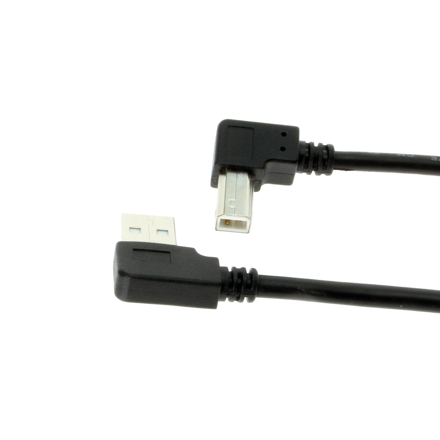 Amazon.com: CableMax 6FT USB 2.0 A-Right Angle to B-Right Angle USB ...
