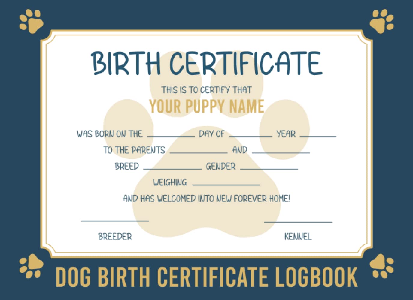 How To Get Dog Birth Certificate