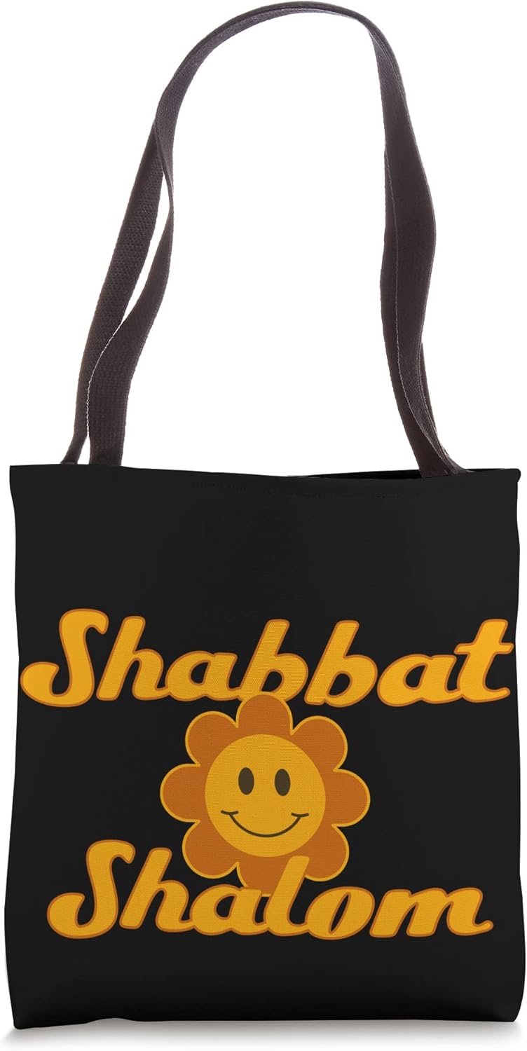 Amazon.com: Shabbat Shalom Flower Tote Bag : Clothing, Shoes & Jewelry